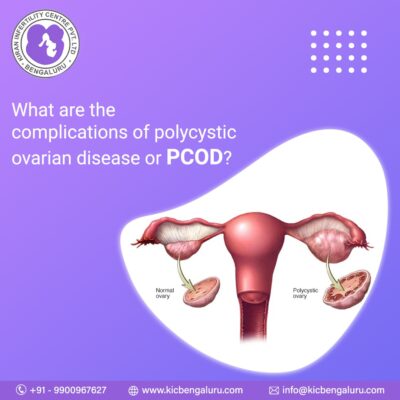 What are the complications of polycystic ovarian disease or PCOD